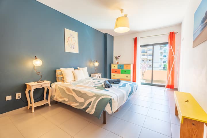 4min Walk To Beach W/pool / Balcony /Tennis/bbq/ac - Praia da Rocha