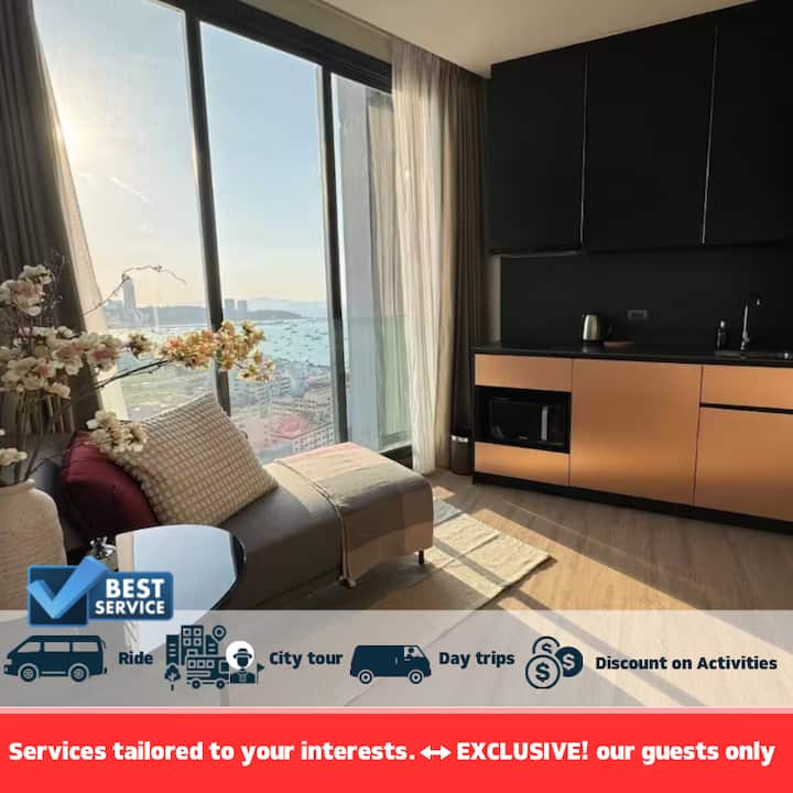 Edge Rare Full 1 Br With Seaview Floor 24 - 파타야