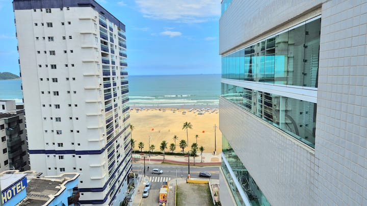 Apto Com Vista Mar/wifi/6x Sem Juros - Praia Grande