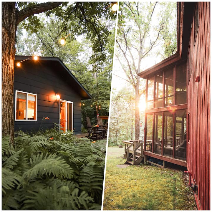 2 Side-by-side Riverside Cabins W/kayaks - Crosslake, MN