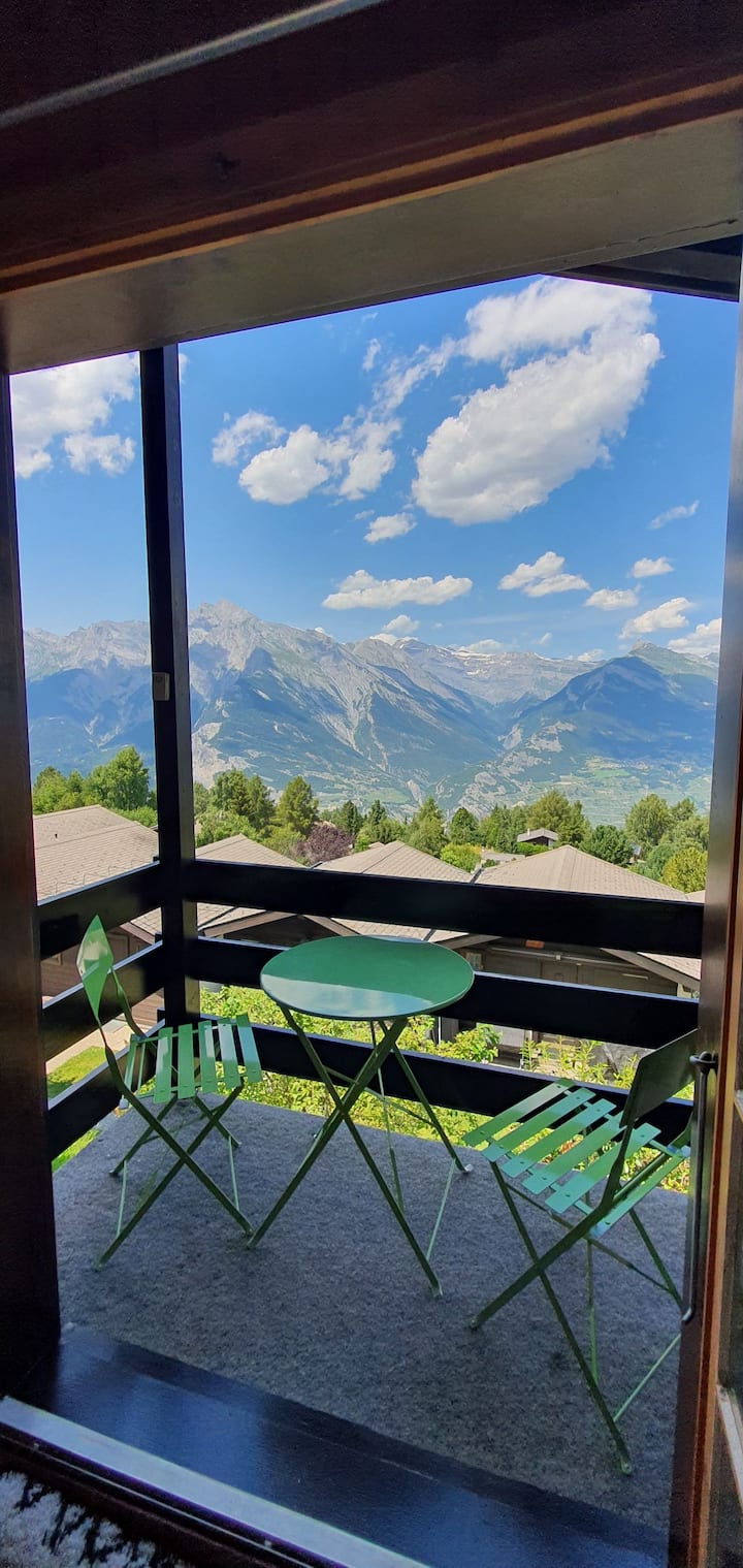 Petit Chalet Mitoyen Avec Une Vue Incroyable - Verbier