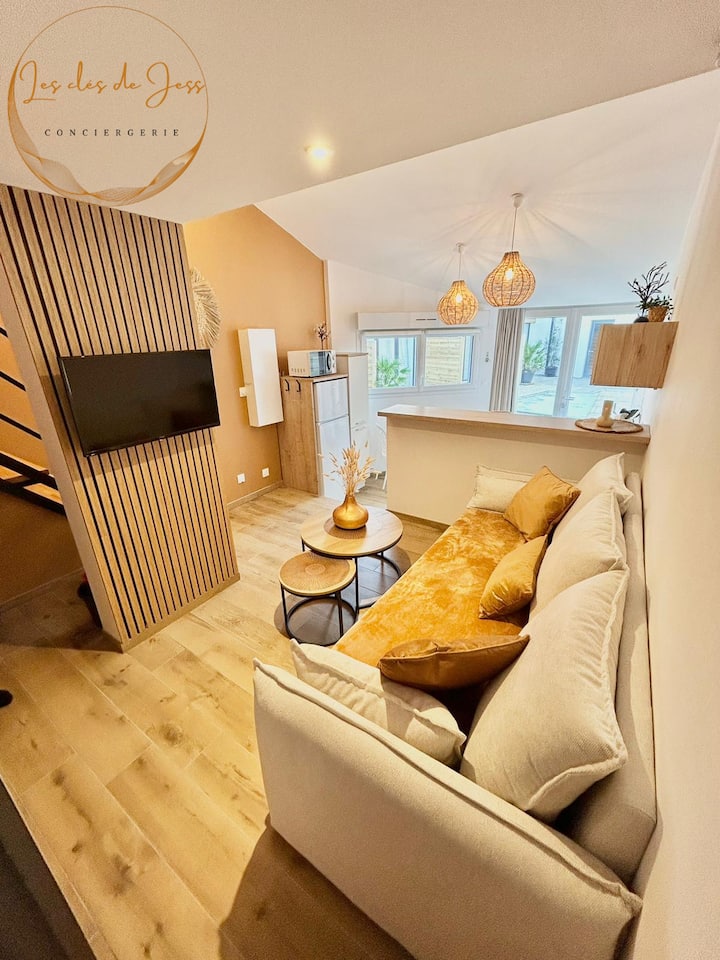 T2 Cosy à 50m Plage + Rue Piétonne + Parking - Saint-Jean-de-Monts