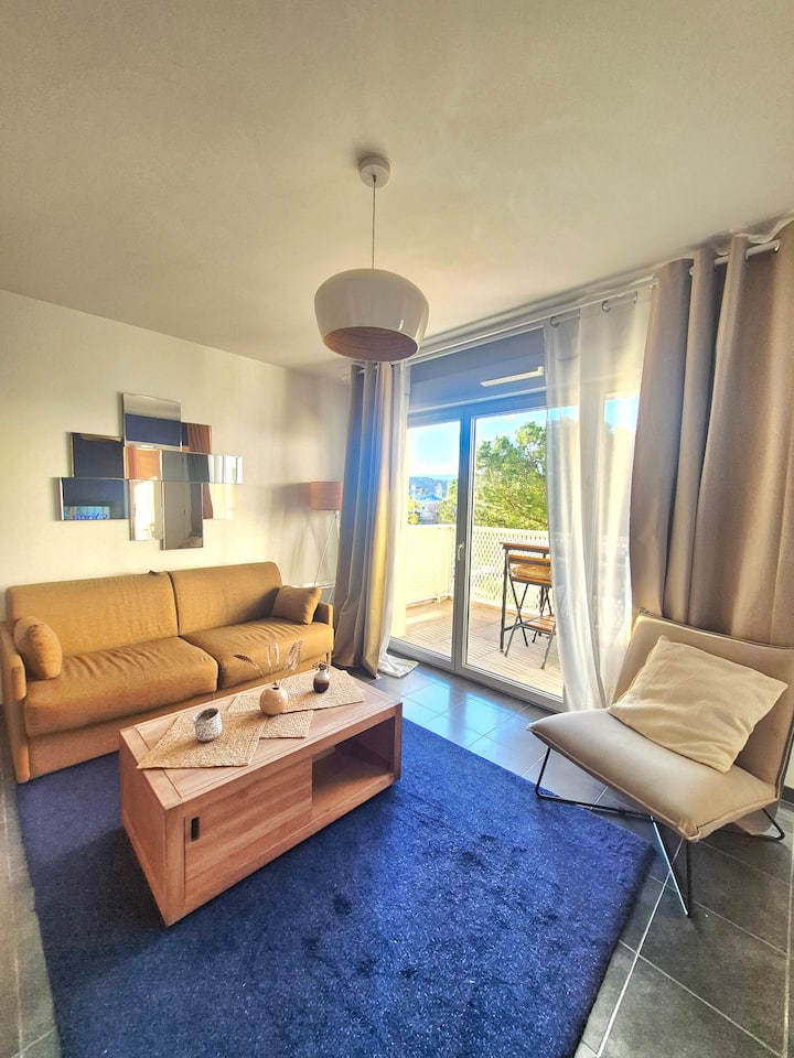 Appartement 2p Cosy - Parking Inclus - Proche Tram - Parc Phœnix - Nice