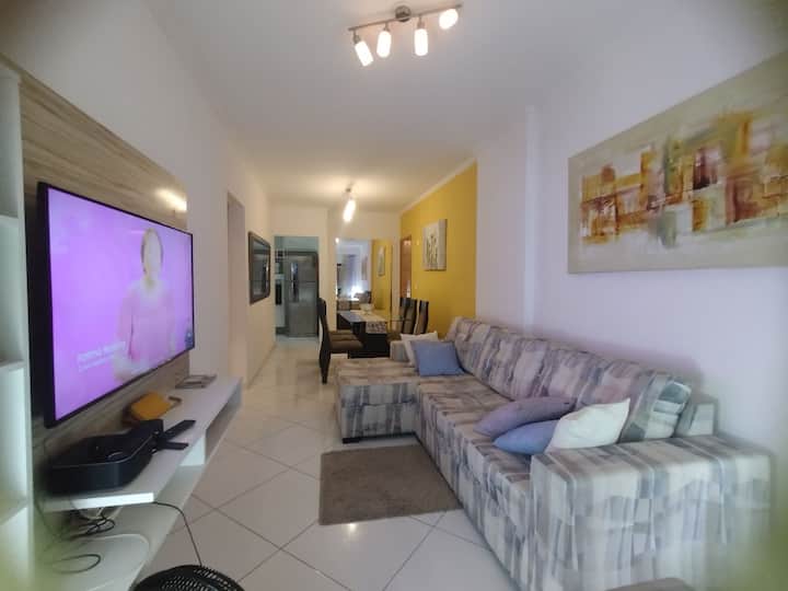 1 Dorm, Pé Na Areia,linda Vista Mar - Praia Grande