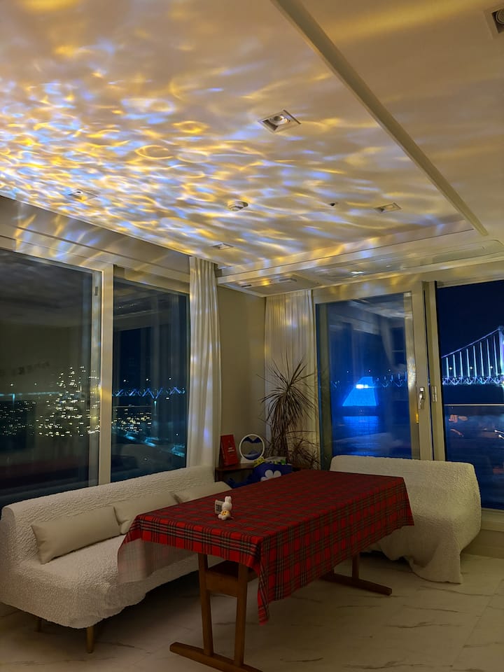 부산/수영 [힐링플레이스] 파노라마오션뷰/침실2개/무료주차(넓음)/광안리3분 #미스터멘션 - Busan