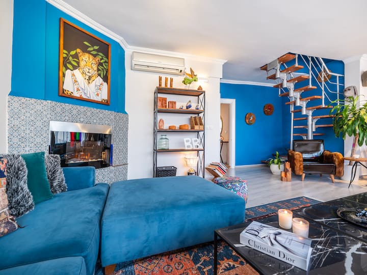 Top Cute Dublex Home W/colorfulðnic Decoration - İstanbul