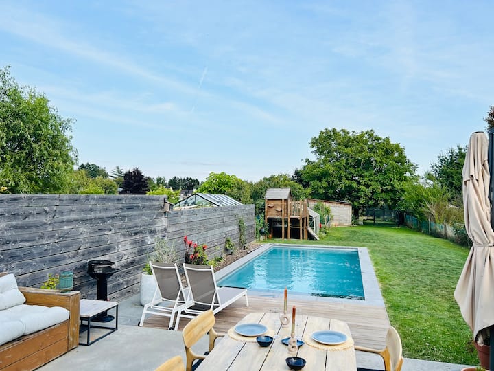 Maison Familiale Avec Piscine Près De La Forêt - La Hulpe