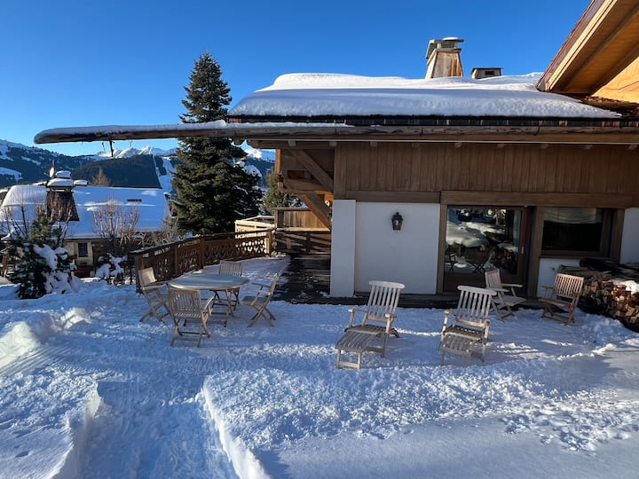 Chalet 3 Chambres Ski In Ski Out - Megève