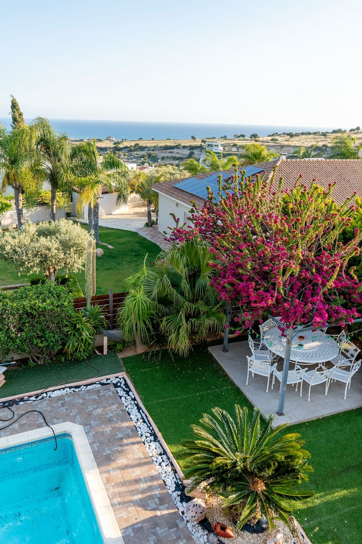 Sunset Sea-view Villa Private Pool • Near Kourion - Cyprus