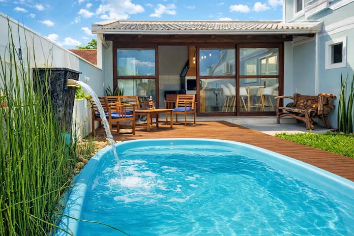 Ampla Casa C/piscina Em Barra Velha A 50m Do Mar - Barra Velha