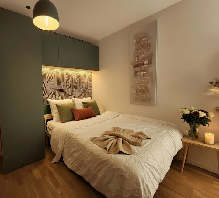 Face Métro14 – Chambre Cosy, Paris 7min, Orly 5min - Antony