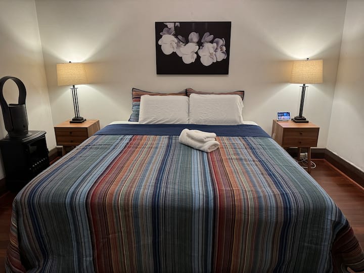 A Cozy King Bed W/free Parking -