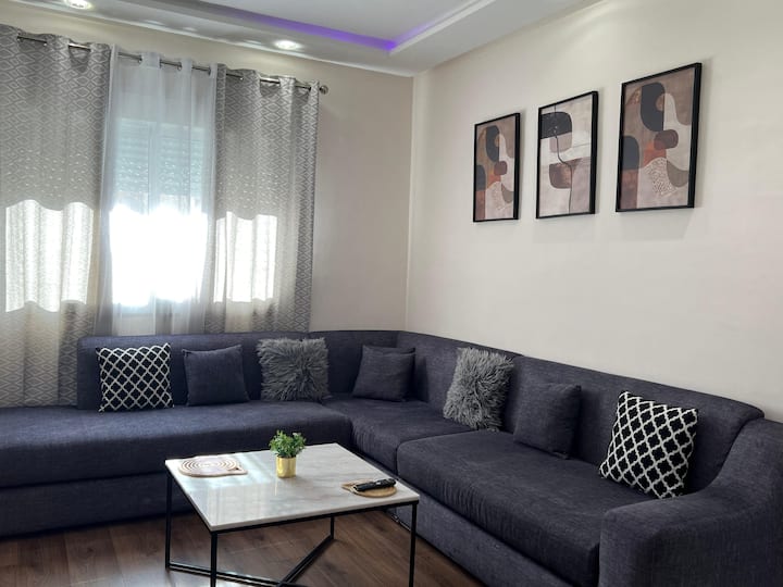 Cosy Appart Climatisé , Calme Avec  Fibre Op. - Tangier