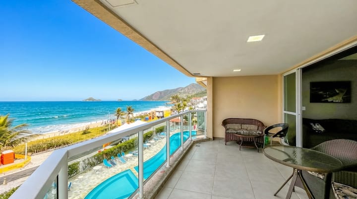 Studio Com Varanda E Piscina| Beira Mar No Recreio - Recreio