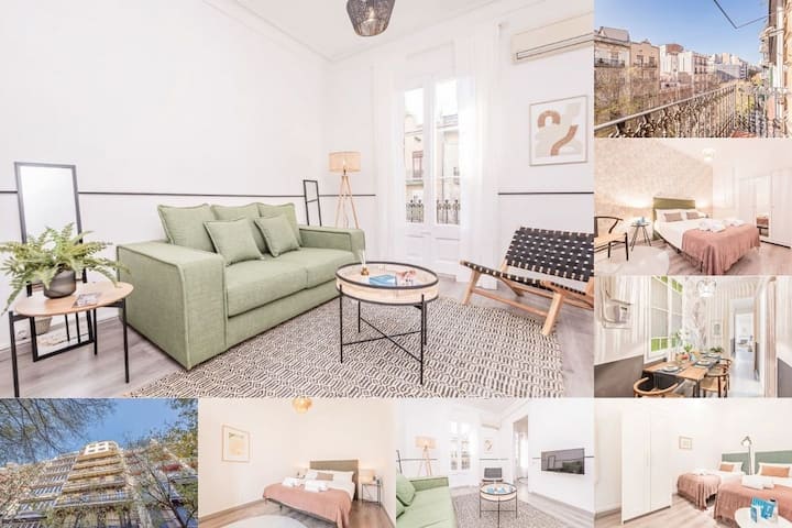 Great 8-bedrooms 4-bathr Groupflat L'eixample 15pp - Barcelona