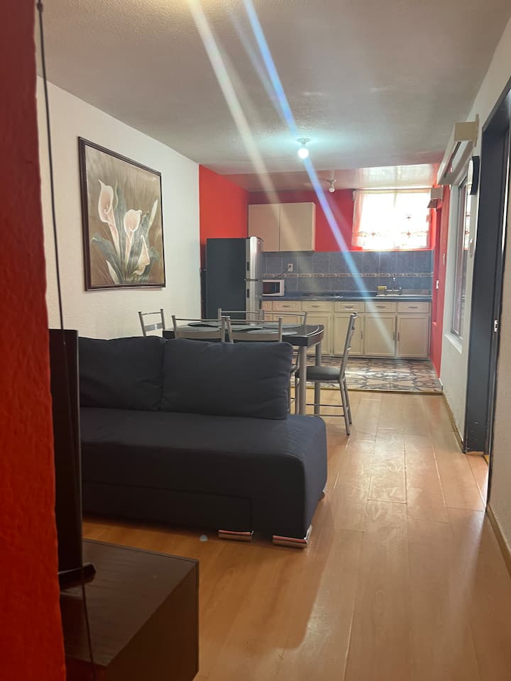 Cerca De Todo, 2 Recámaras, 3 Camas, Sofa Cama. - San Luis Potosí