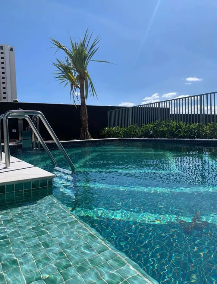 Apt Lindo Novo 1dorm/flat - São José dos Campos