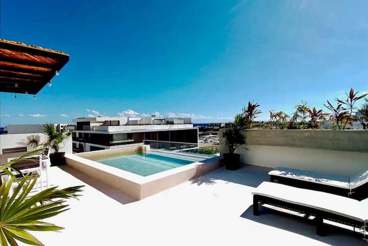 2 Level Ph W Lock Off & Jacuzzi - Playa del Carmen