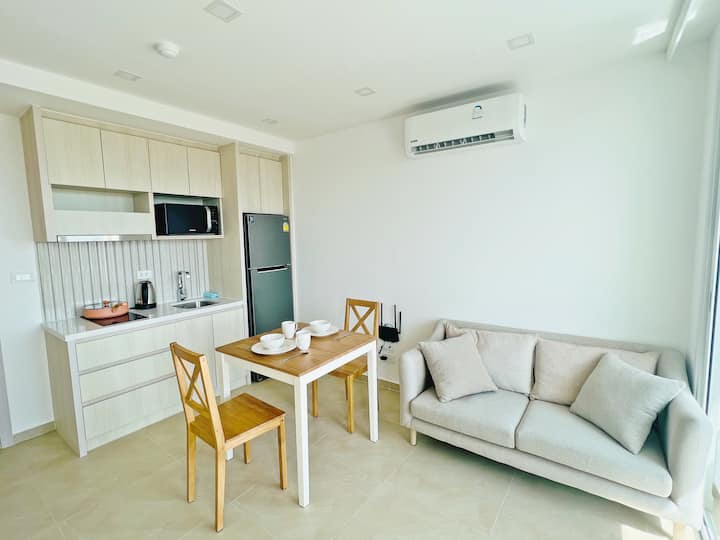 #708p/city Garden Olympus Condominium出行方便+洗衣机+长租 - Pattaya City