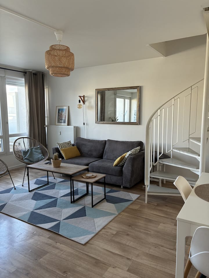 Appart/duplex 2 Chambres Proche Métro/stade - Aéroport de Lille-Lesquin (LIL)