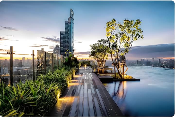 Free Pick-up•rooftoppool&gym•silom•iconsiam•bts• - Bangkok