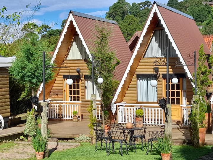 Chalé Cabana Com Café Da Manhã Gourmet - Campos do Jordão