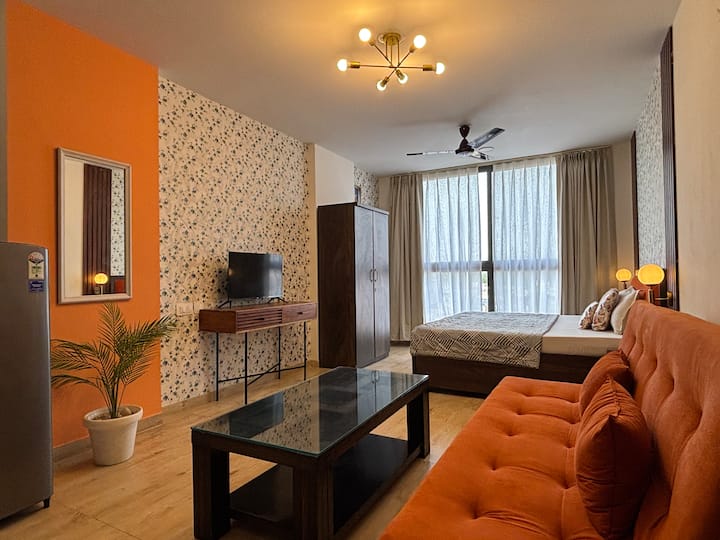 Studio Privé Moderne à Jaipur Centre Fortview+gym+wifi - Jaipur
