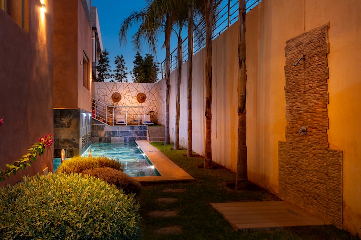 Villa Perle Piscine 5min Du Centre 6 Suites - マラケシュ