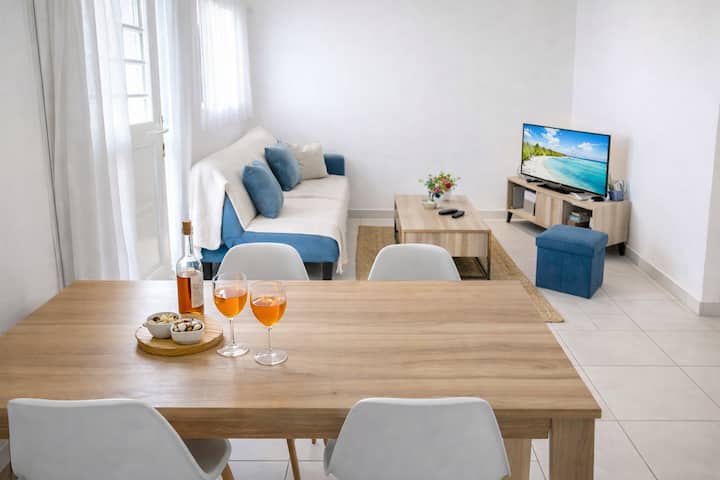 T3 Climatisé Avec Terrasse Proche Plage Commerces - Martinique