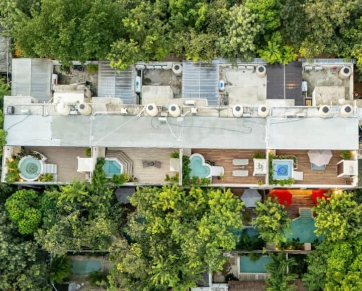 Bluedeertulum: 4 Private Luxvillas+staff 40 Guests - Tulum