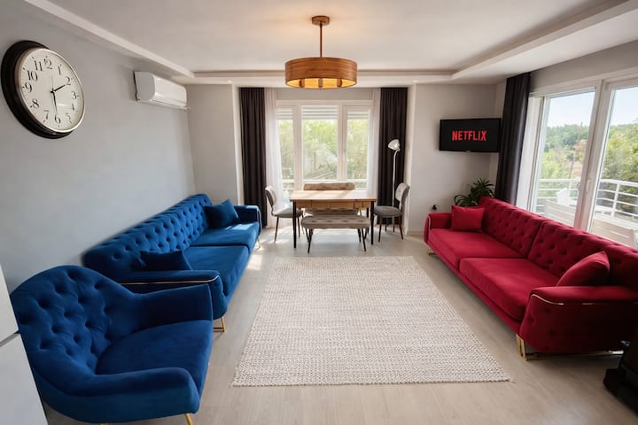 Villa ÇAndarlı | Triplex, Detached Garden, Hammock - Bademli