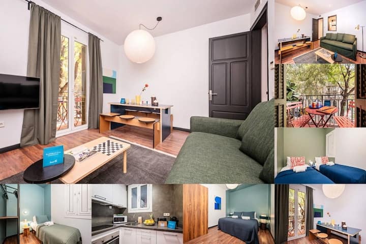 Groupflat 2 Nice Flats 6-bedrooms, Nice Location! -