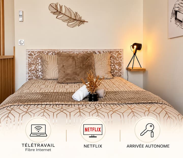 At 15 Bis - Cosy Studio In The Heart Of The City - Saint-Amand-Montrond