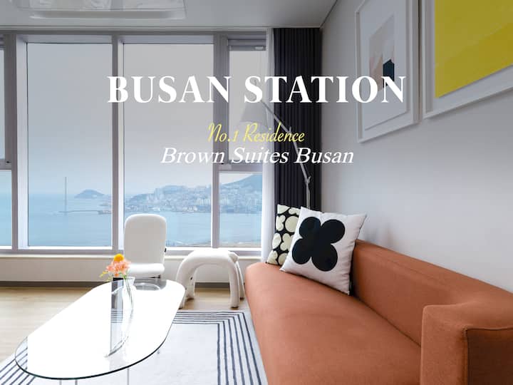 【부산역 5분】 #오션뷰 #친수공원|51m²|최대3인|침대1|취사·세탁|짐보관 · 무료주차 - Busan