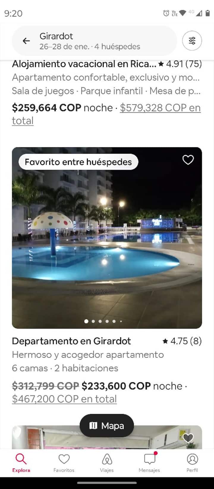 Apto Descansar 60.000x Persona La Noche - Girardot