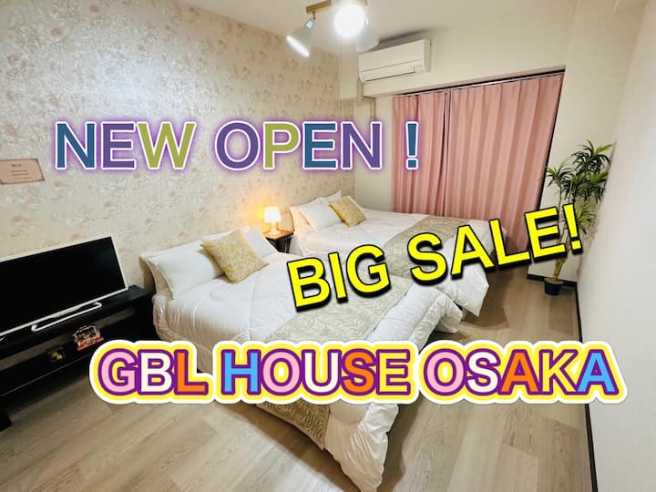 202 新築オープンセール黒門市場1分‼️道頓堀まで徒歩8分‼️心斎橋まで徒歩9分‼️ - Osaka