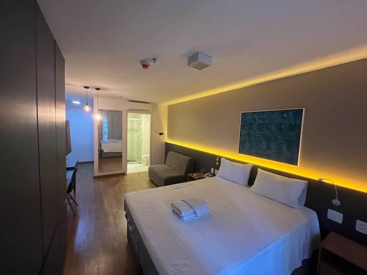 Flat Elegante No Ed. Fusion - Brasilia (Brazil)