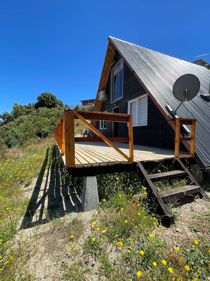 Hermosa Cabaña Vista Al Mar,ubicación Estratégica. - Los Lagos