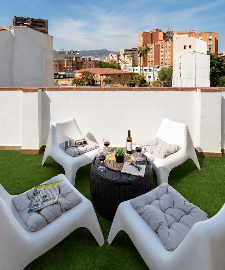 Penthouse W/ Private Terrace · 4br · Málaga City - Málaga
