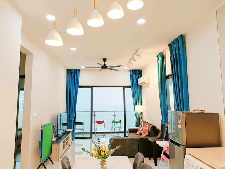 Seaview 2min Walk To Beach 12pax@aeon - Johor Bahru