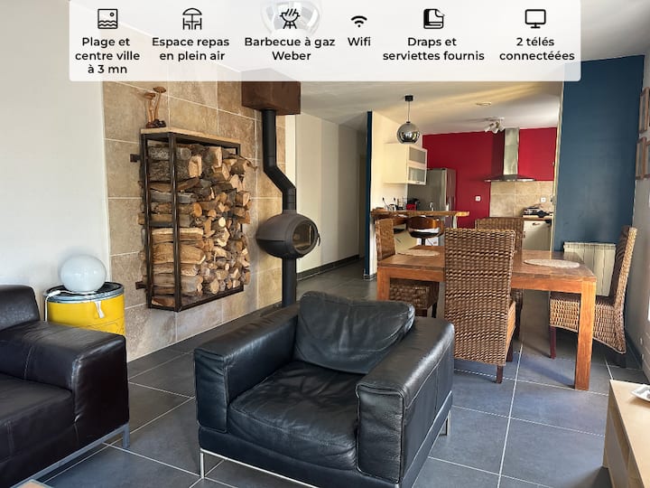 Maison 3 Chambres Terrasse Jardin Clos Plage 900m - Saint-Palais-sur-Mer