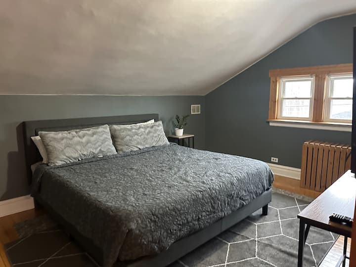 3bd#king/sofa Sleeper/twin Foldable/#free Parking - Oak Park, IL