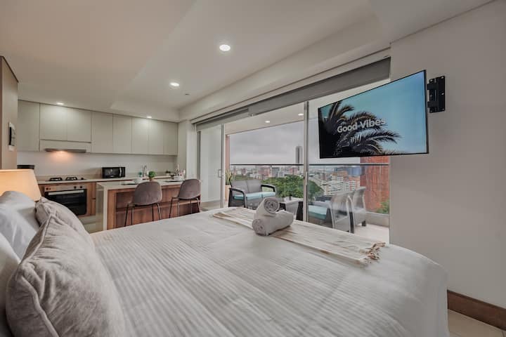 H409-amazing 1br Apto Granada-pool-ac-greatviews - Cali