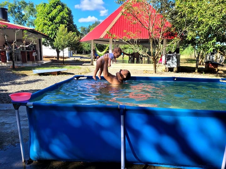 Cabaña Campestre Familiar-malecon-hospedaj Llanero - Guamal