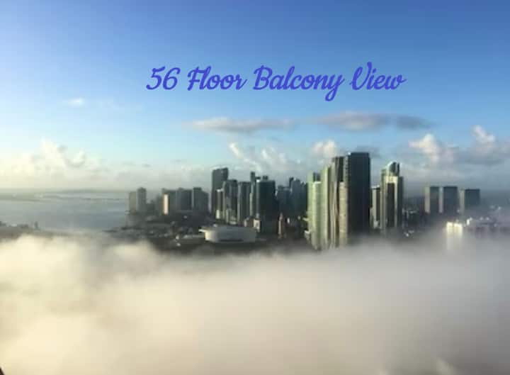 56fl 2bd/2ba Penthouse Mil$view Art & Freeparking - Miami, FL