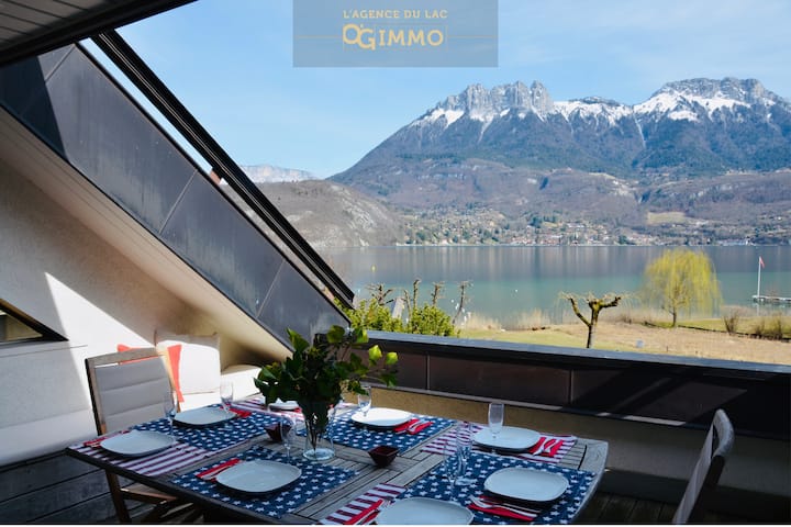 Lac Paradisiaque – Vue Lac & Plage Privée - Duingt
