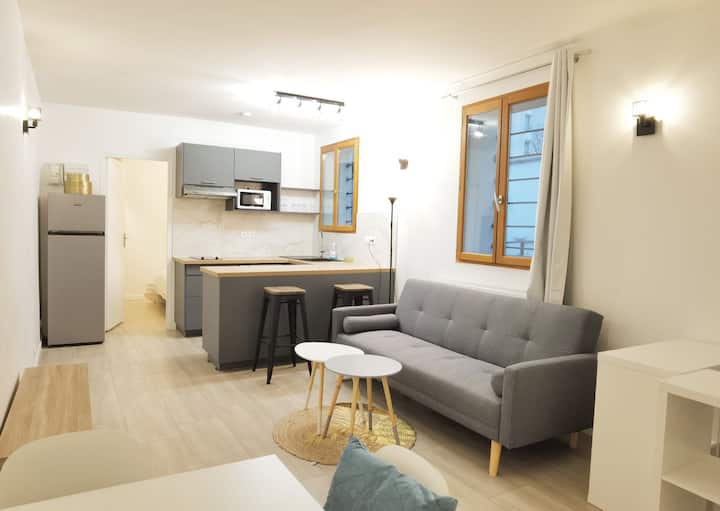 New Deco Apt With Private Yard 150m To Rer Bagneux - Bagneux