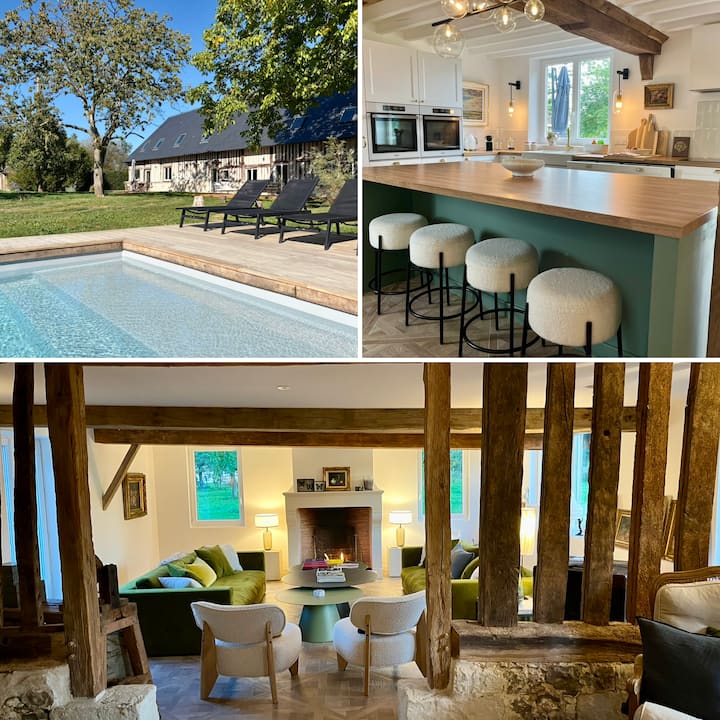 Charming Normandy House - Heated Pool - Normandië