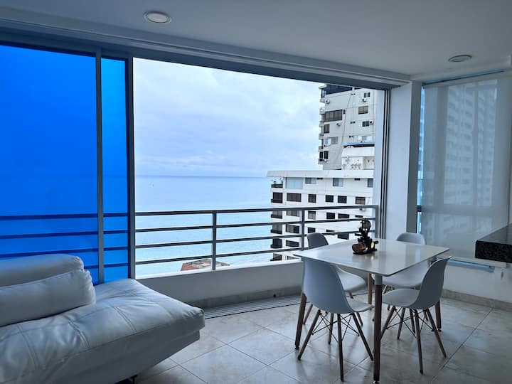 Apartamento En Salinas  Con Vista Al Mar Y Piscina - Salinas