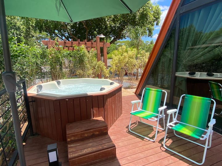 Chalé Verde Mata Com Jacuzzi Privativa Em Bonito - Bonito